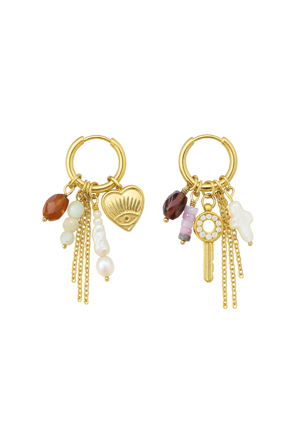 KEEPER OF HEARTS CHARM EARRINGS | SEA BONES