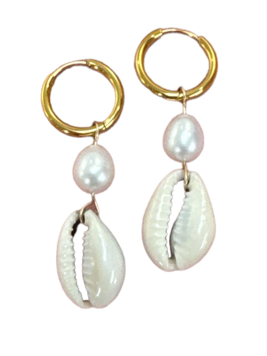 Cowrie Dangle Earring – SEA BONES