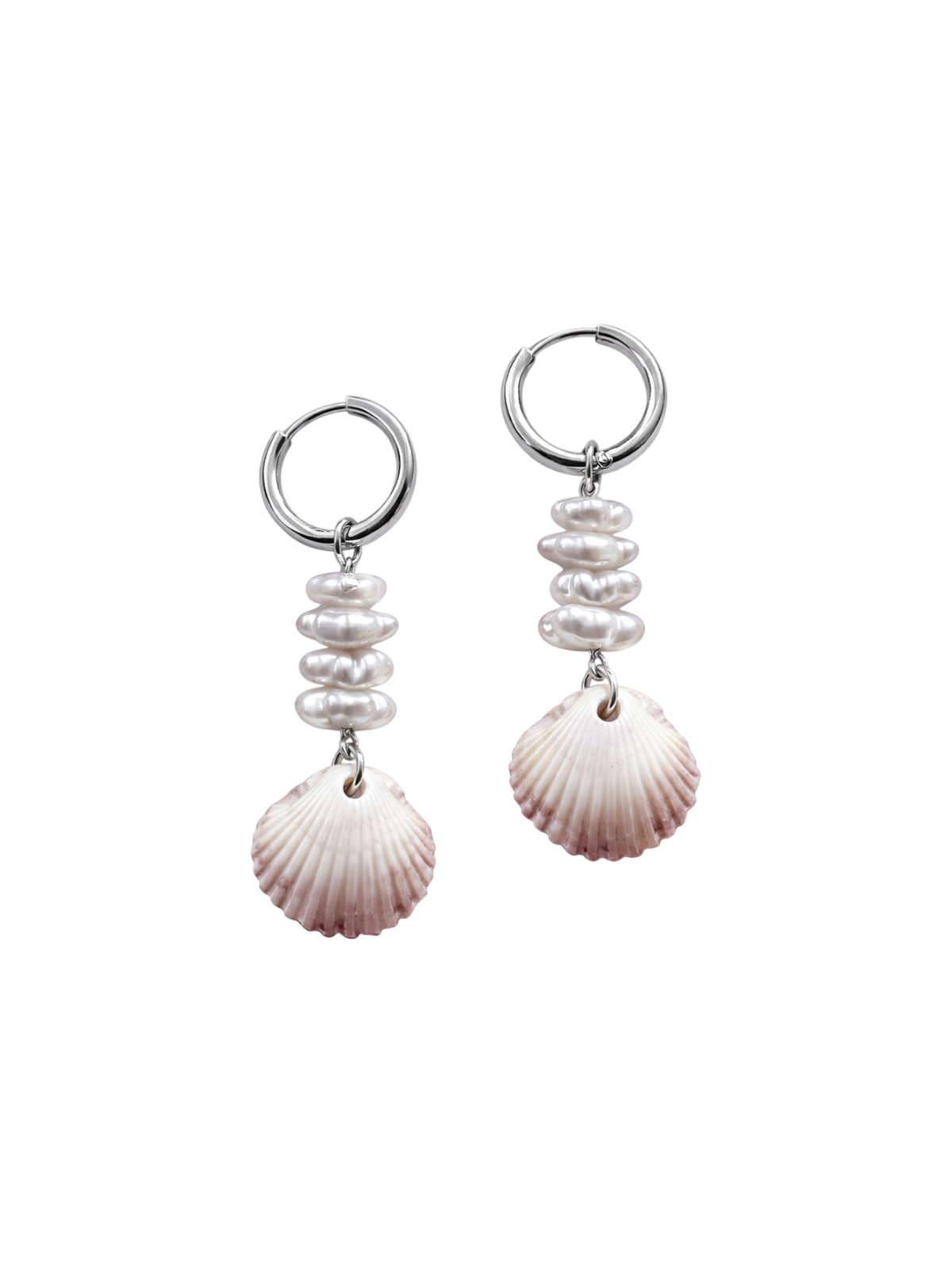 PEARLY SHELL EARRINGS | SEA BONES