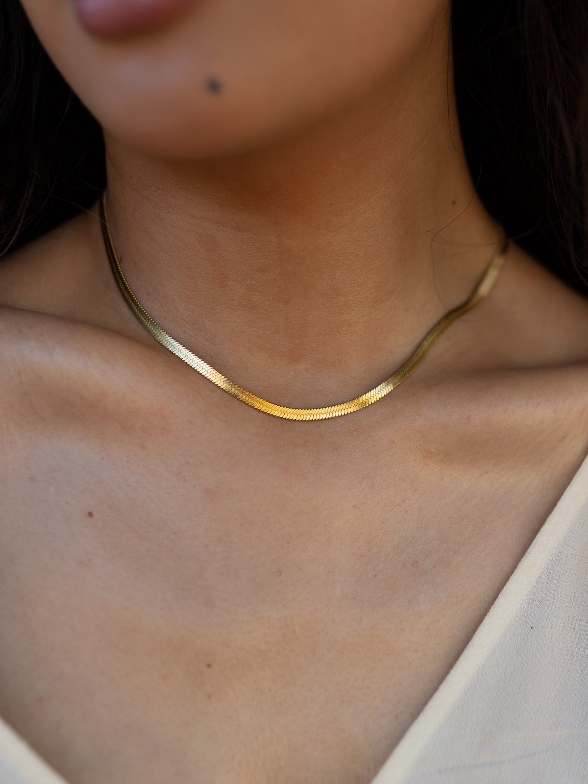 The Perfect Herringbone Necklace | SEA BONES