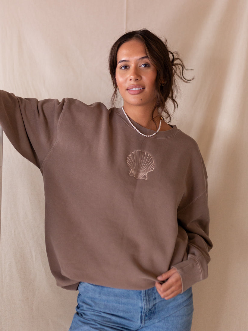 Seashell Stitched Sweater – seabonesjewelry