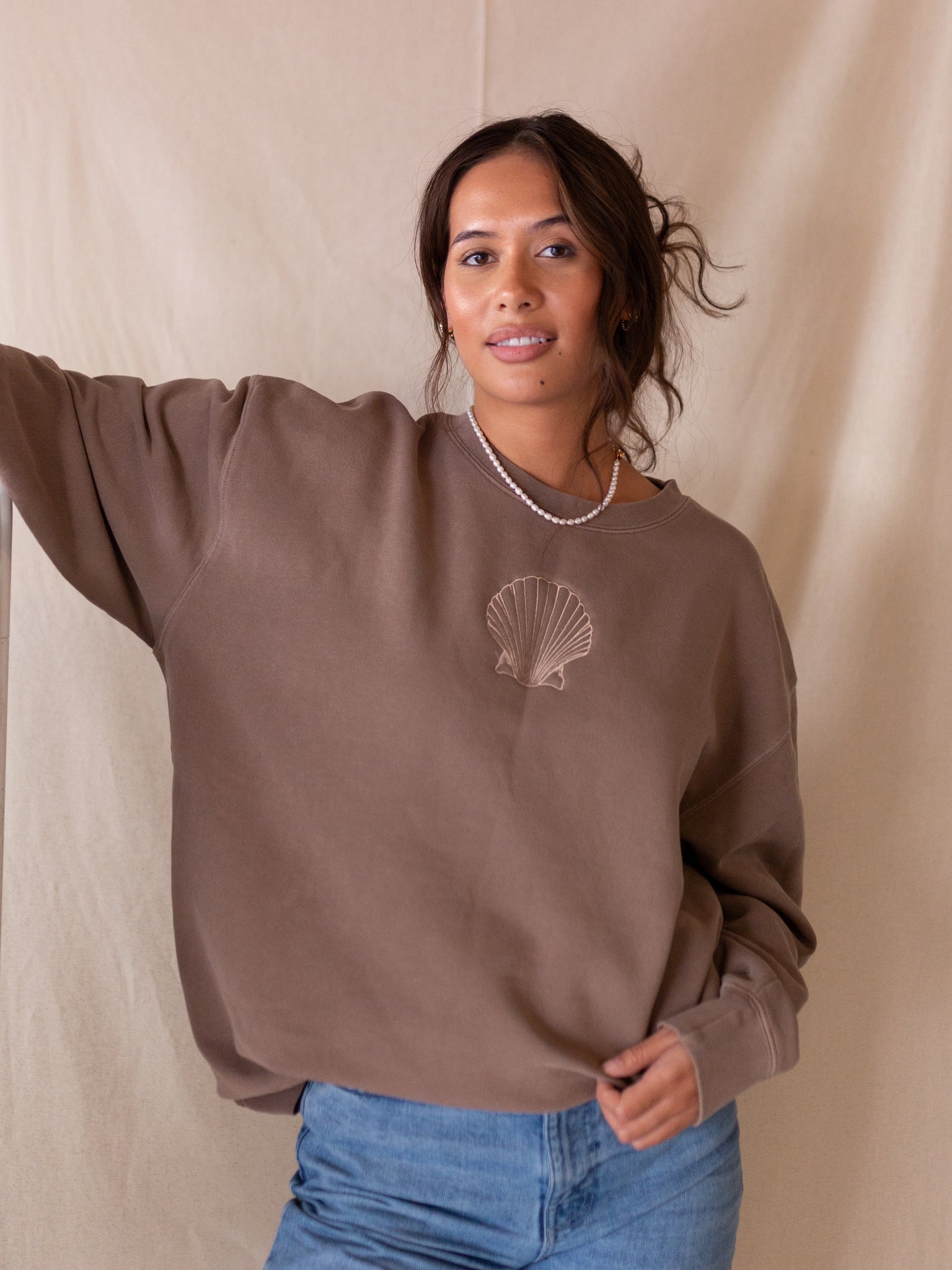 Seashell Stitched Sweater – seabonesjewelry