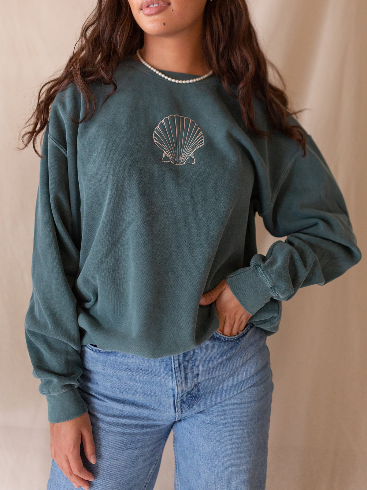 Seashell Stitched Sweater – seabonesjewelry